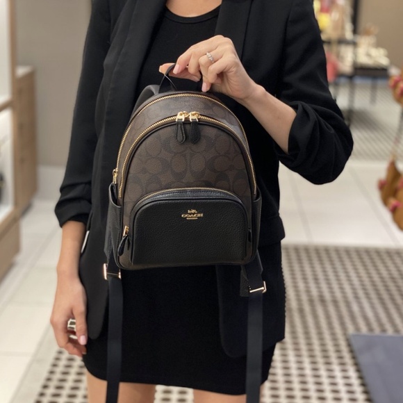 Coach | Bags | Coach Mini Court Backpack In Signature Canvas | Poshmark